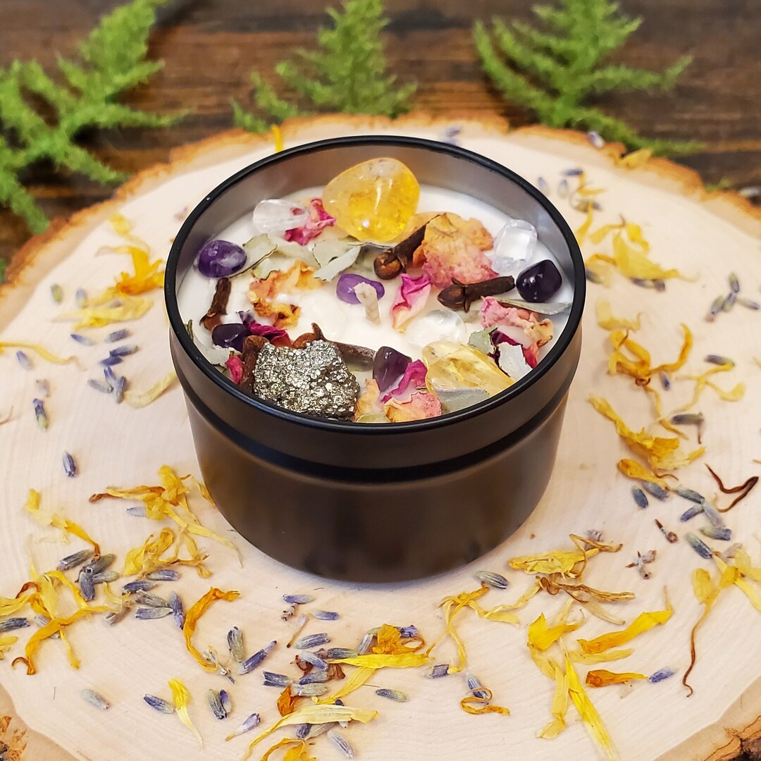 Abundance Intention Candles, Hand Poured Scented Intention Candle, Soy ...