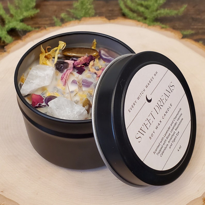 Calming Intention Candles, Hand Poured Scented Intention Candle, Soy ...
