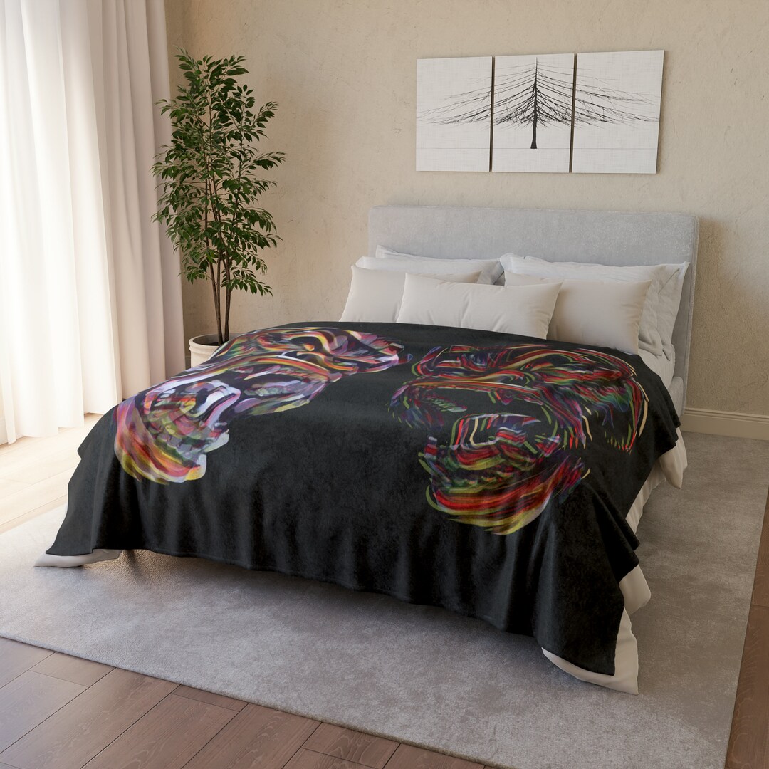 Battling Gorillas, Gorilla Blanket, Fleece Throw, Primal Arctic ...