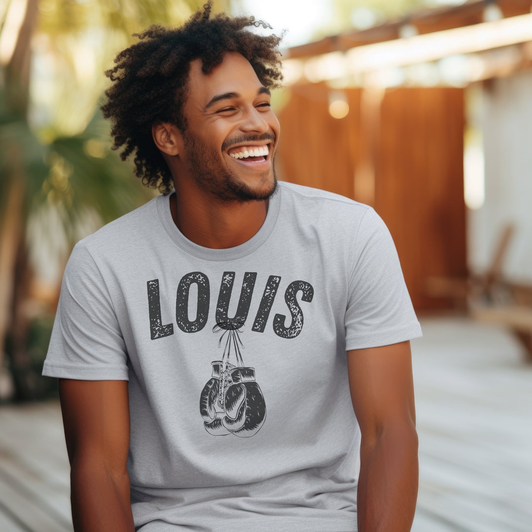 Louis Tribute Boxing T-shirt, Boxing Gloves Tee, Boxing Legend Shirt ...