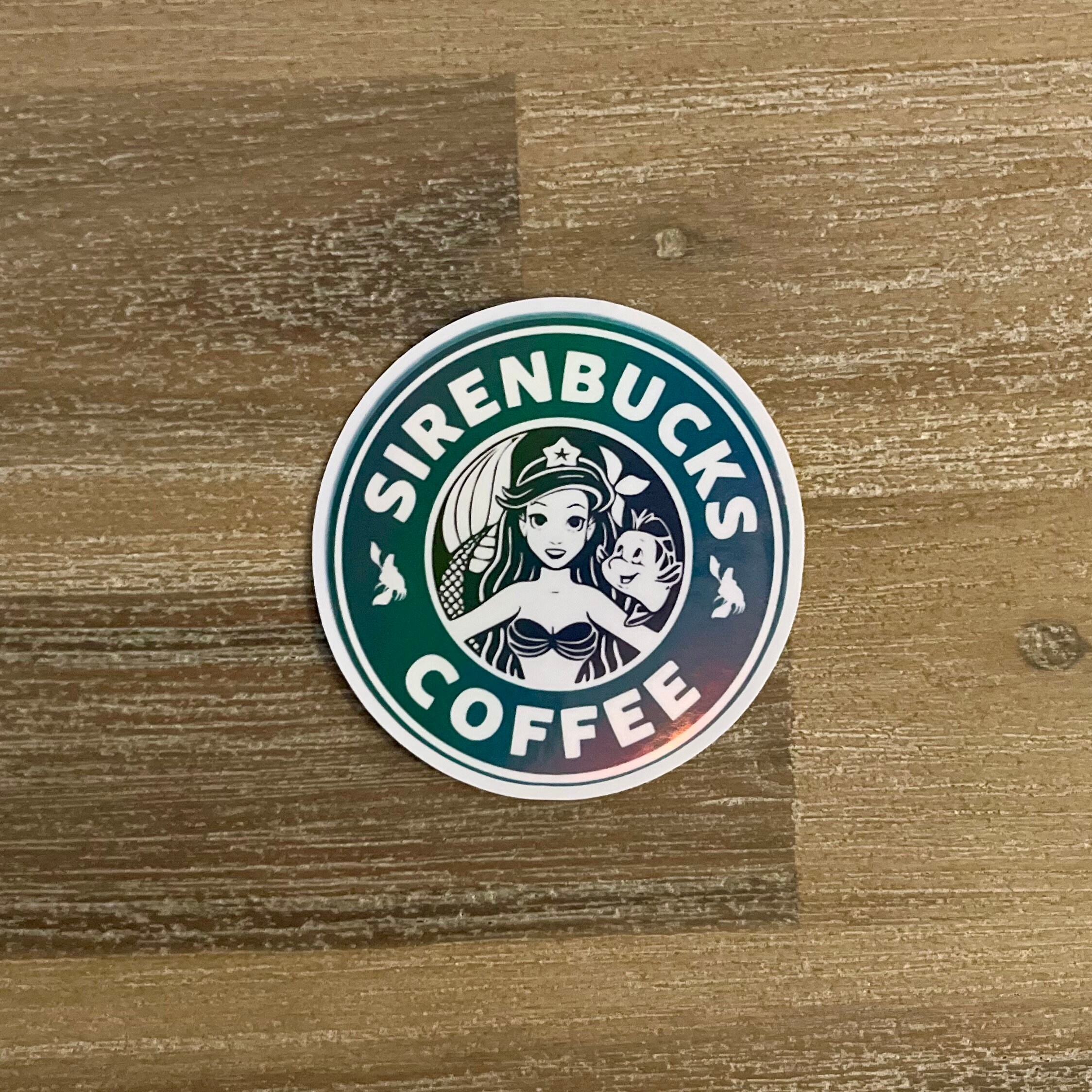 Starbucks Disney Character Coffee Stickers, Waterproof, Holographic ...