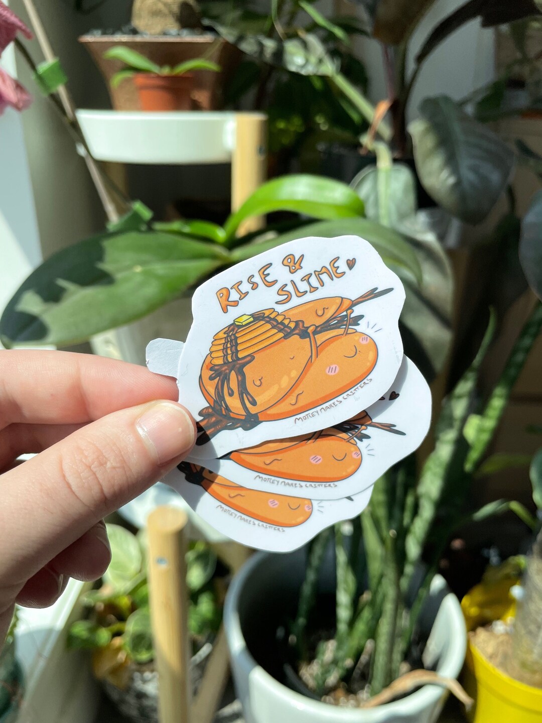 Pancake Slug Sticker Cute Scratch Proof Breakfast Bug - Etsy