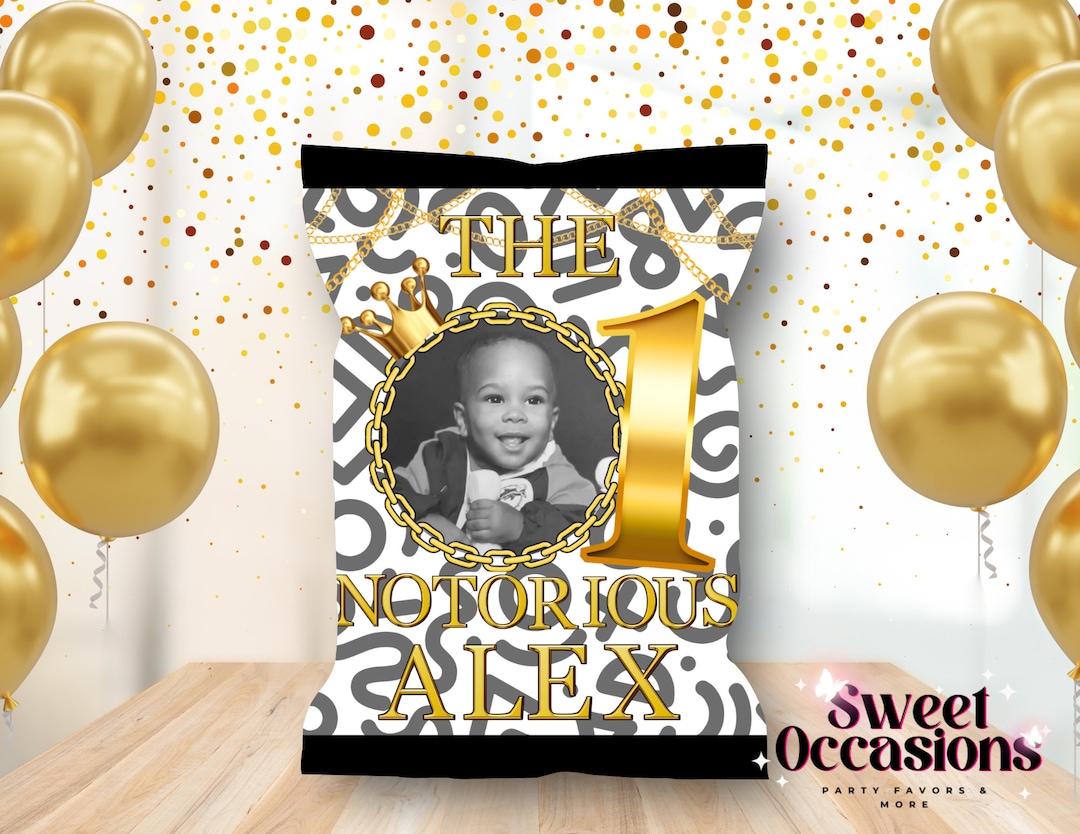 Notorious One Chip Bags wrapper Only, Notorious One, Customizable ...