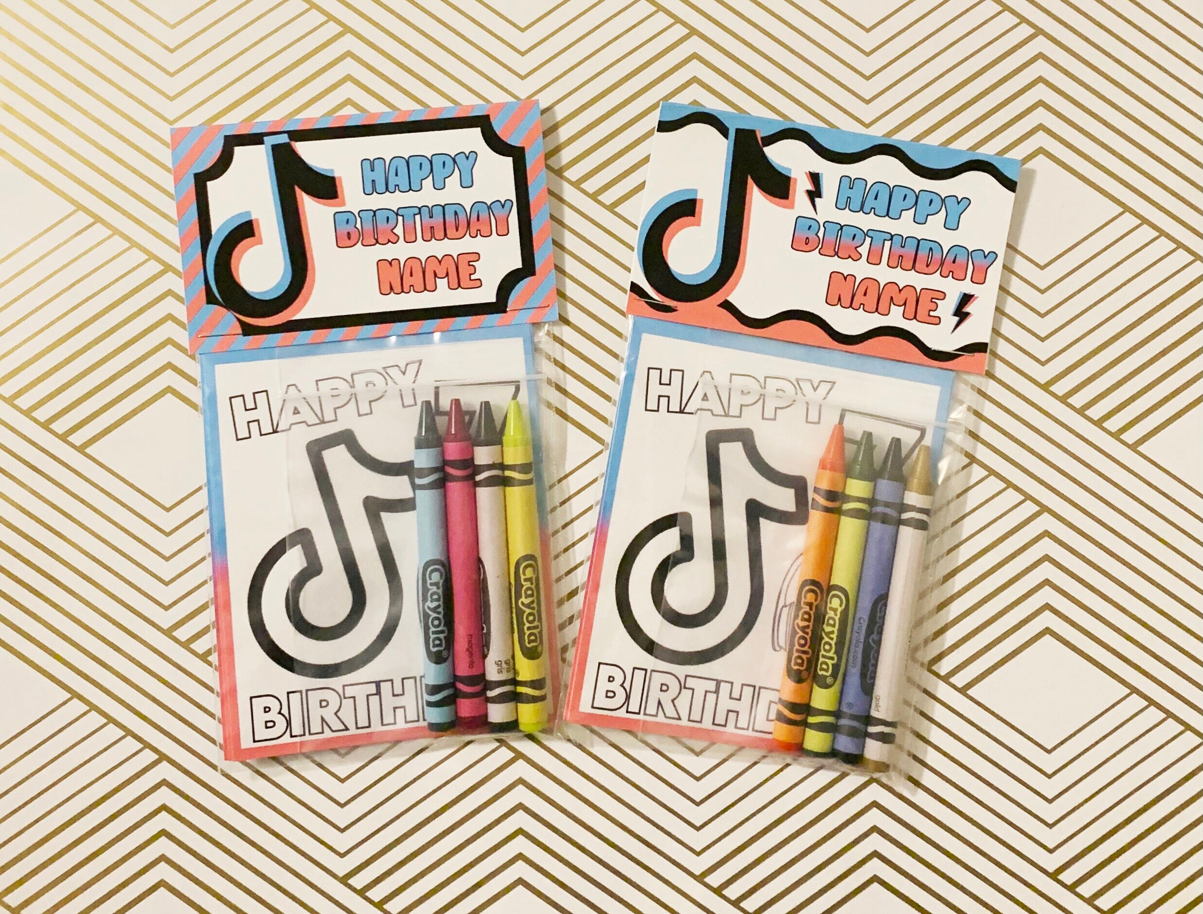 Tik Tok Inspired Themed Party Mini Coloring Books, Party Favors ...
