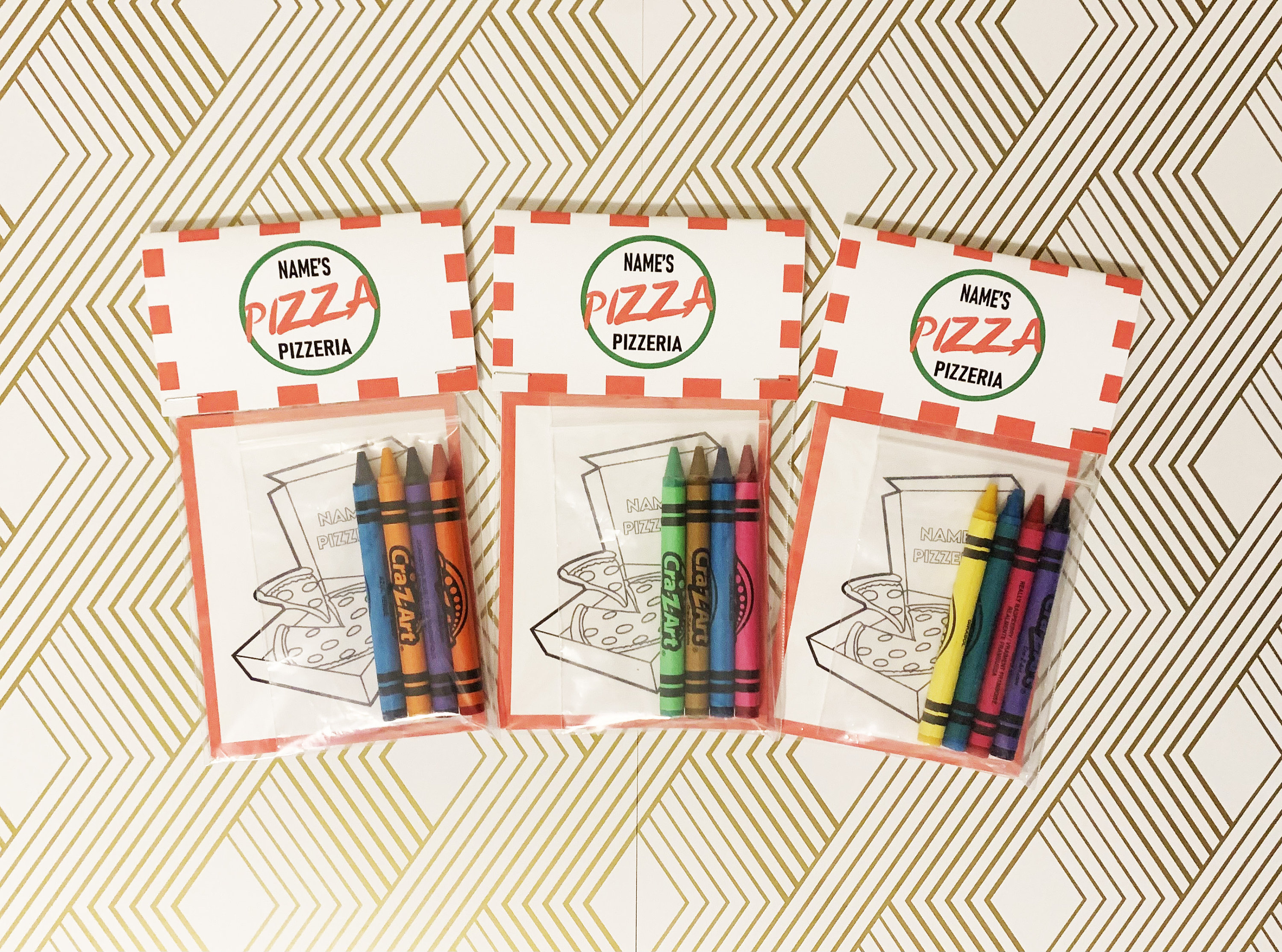 Pizza Party Mini Coloring Books, Party Favors, Birthday Parties, Pizza ...