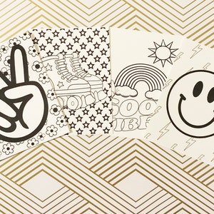 Smiley Face Themed Mini Coloring Books, Party Favors, Birthday Parties ...