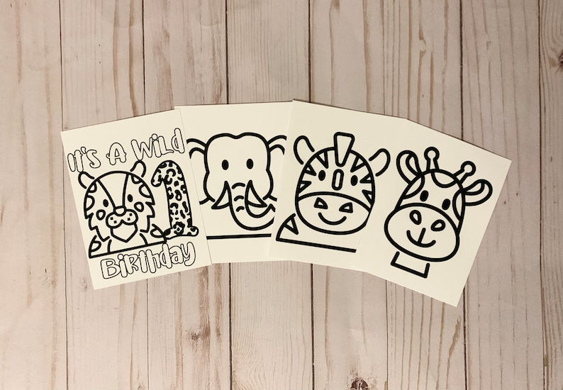 Wild One Themed Mini Coloring Books, Party Favors, Birthday Parties ...