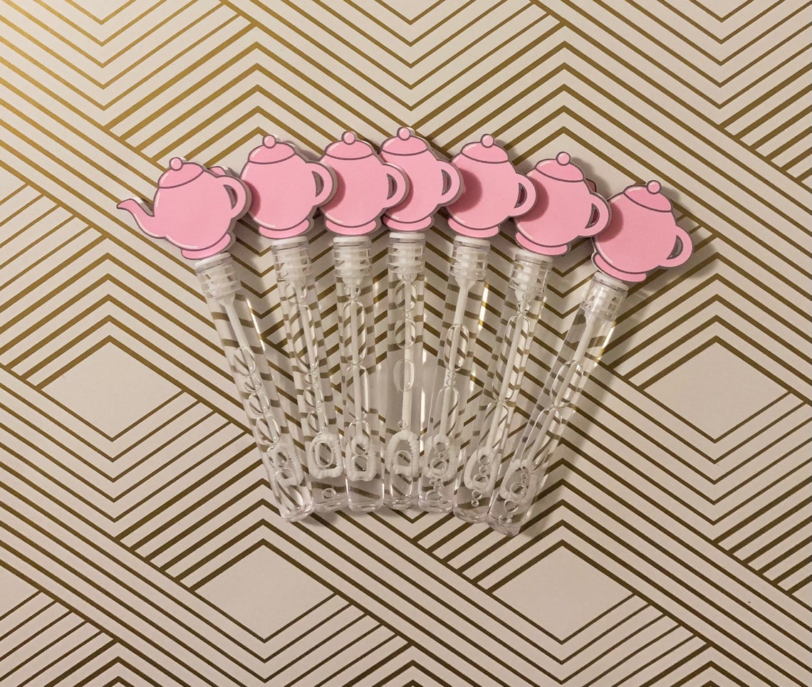 Tea Party Mini Bubbles Party Favors Birthday Parties Tea - Etsy