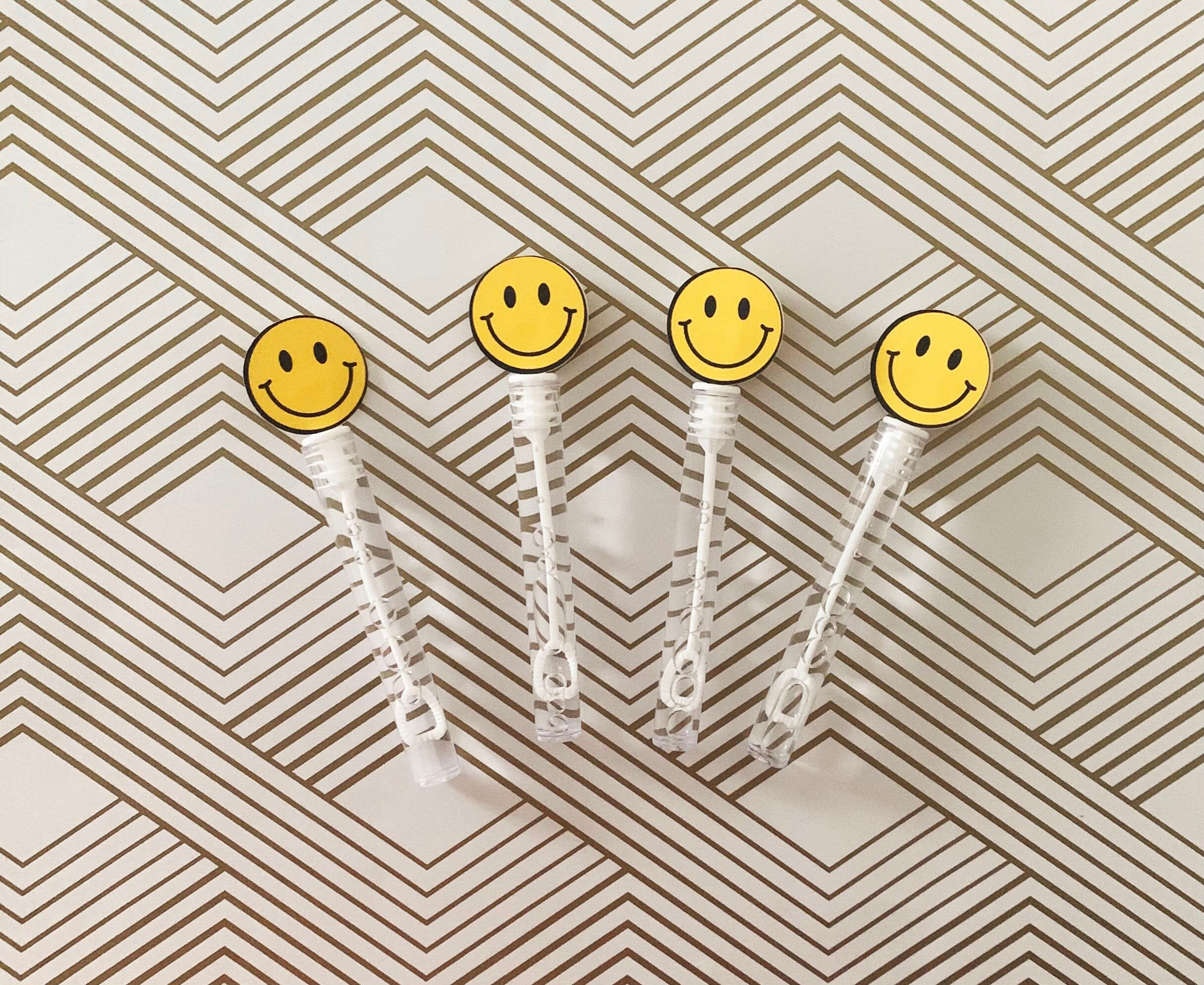 Smiley Face Party Mini Bubbles Party Favors Birthday - Etsy