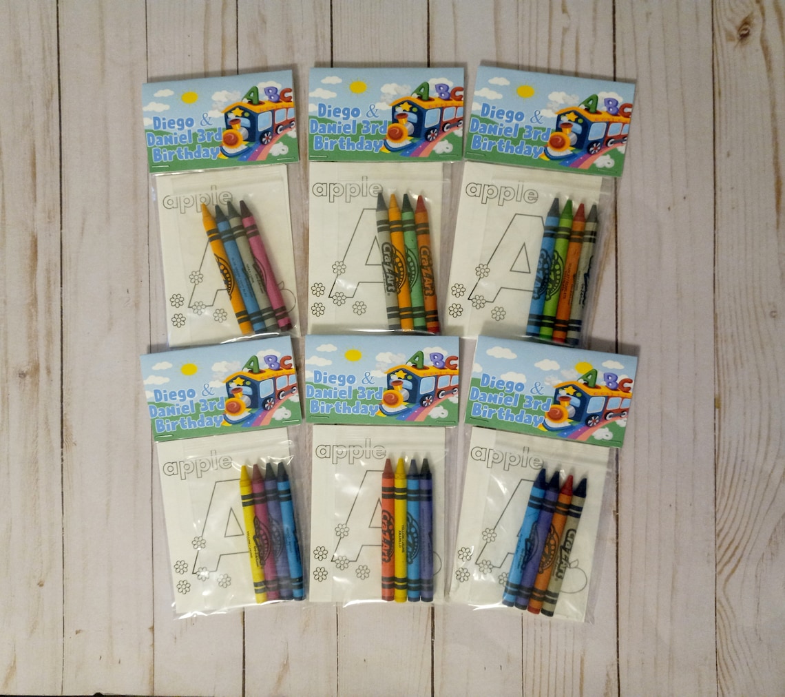 Choose Your Theme,character, or Team Mini Coloring Books, Party Favors ...