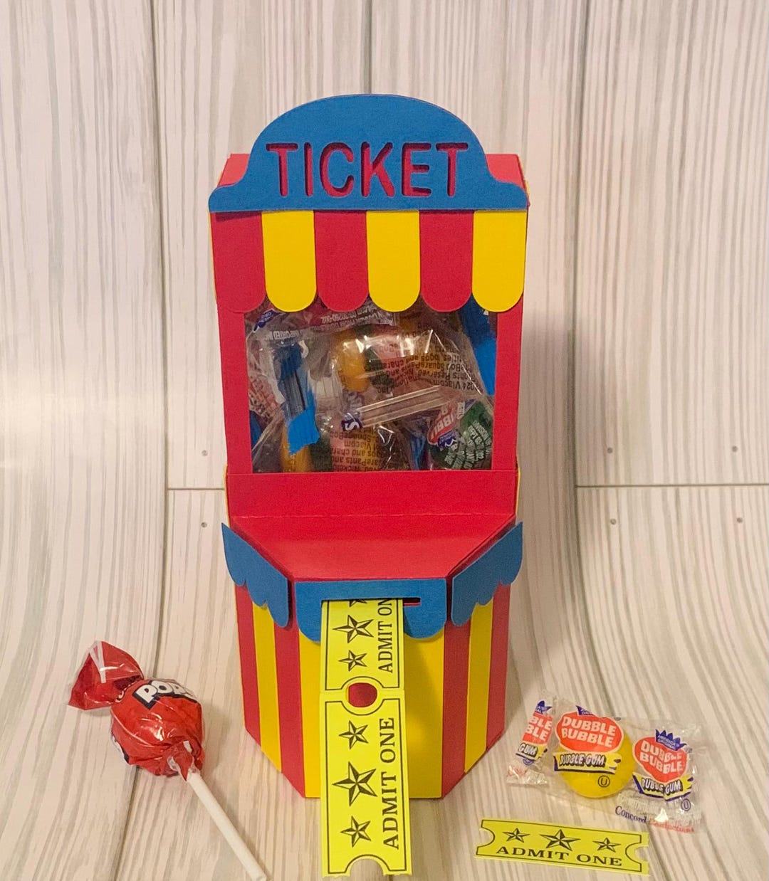 Circus/carnival Ticket Booth Candy Box, Party Favors, Birthday Parties ...