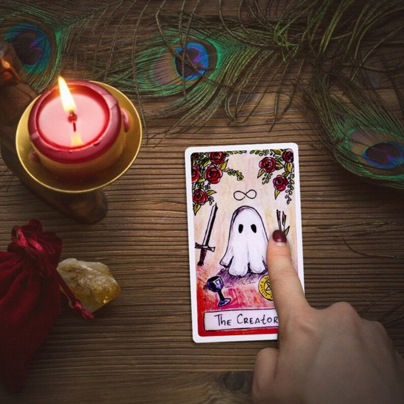 Cute Ghost Tarot Deck - Etsy