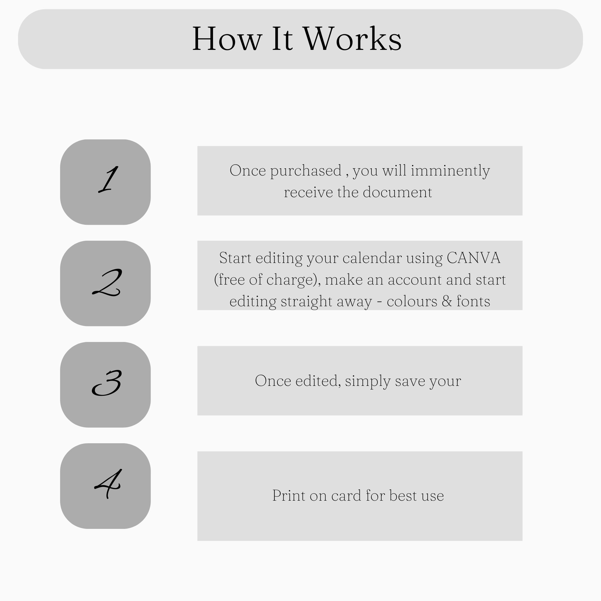 2025 Blank Monthly Calendar Printable Minimalist Simple Calendar Basic ...