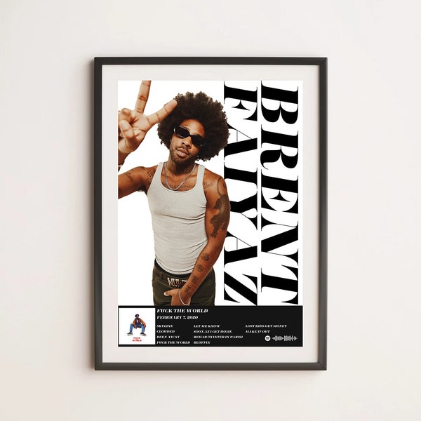 Brent Faiyaz Poster - Etsy UK