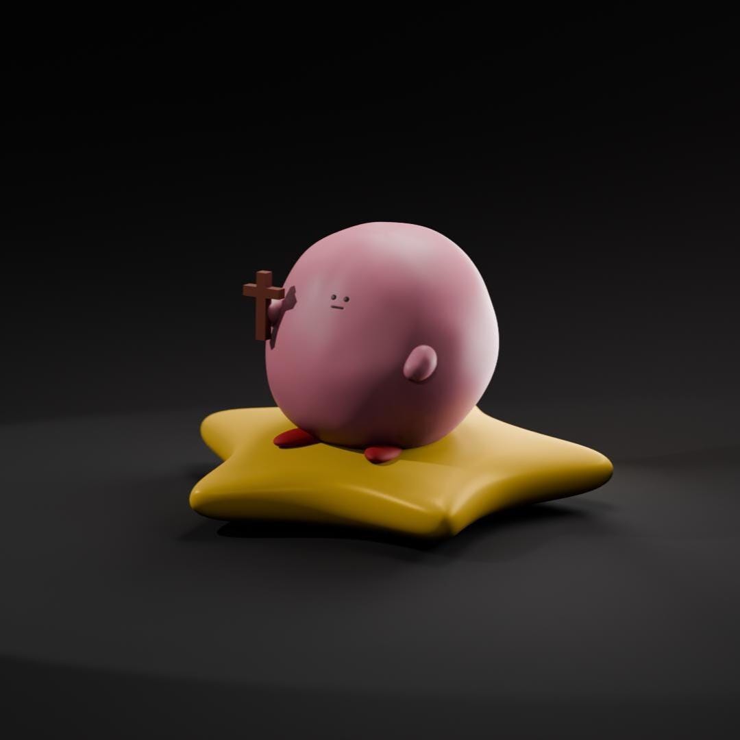 Christian Kirbo Figure - 3D Printed, Ready to Paint - Etsy