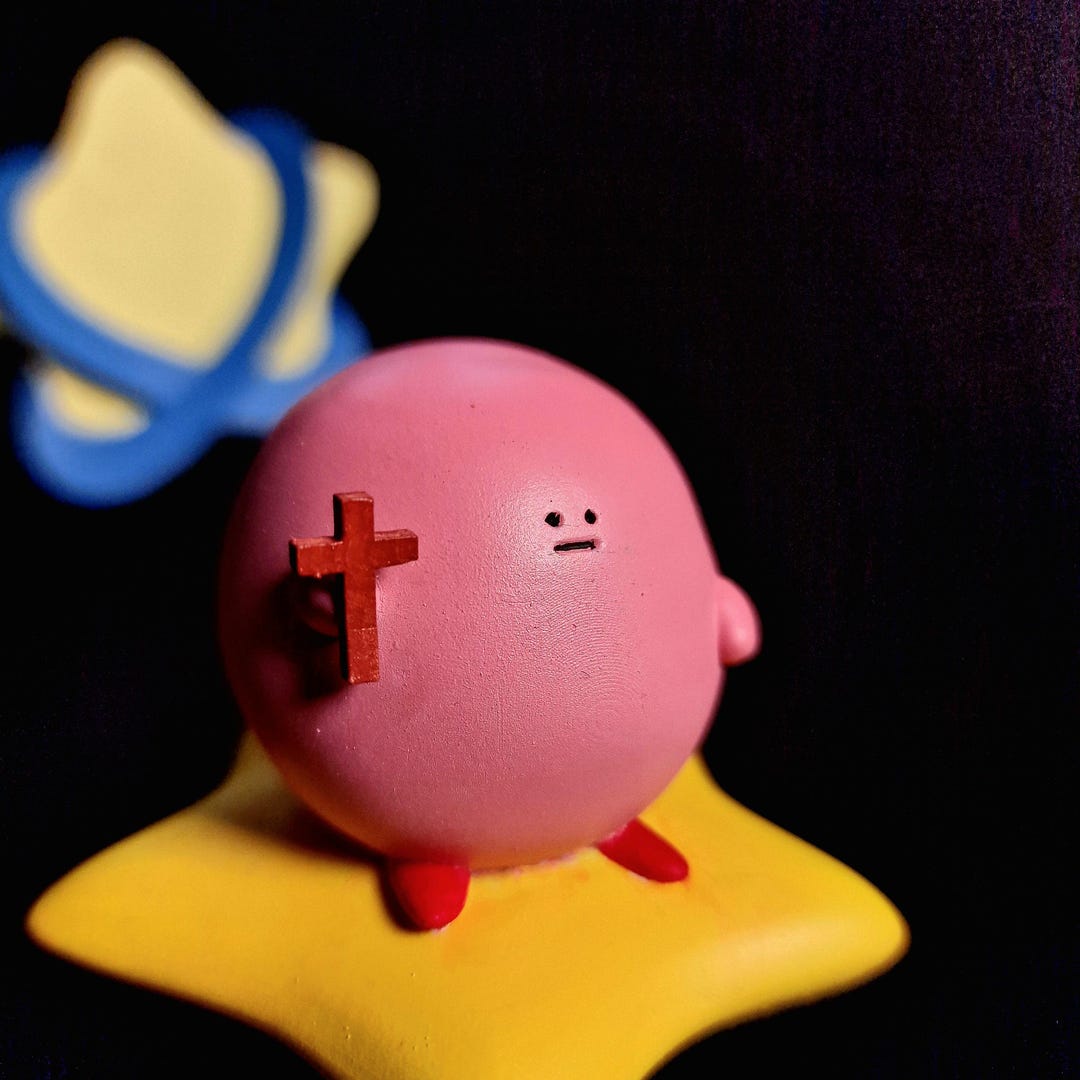 Christian Kirbo Figure - 3D Printed, Ready to Paint - Etsy UK