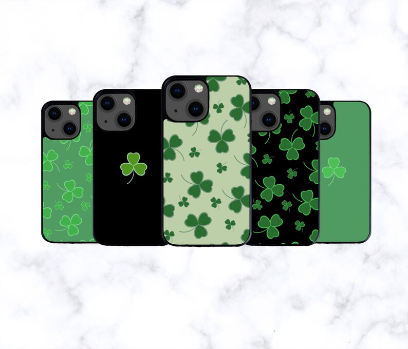 St. Patrick's Day iPhone Case, Green Clover Case, Shamrock, St. Patty's ...