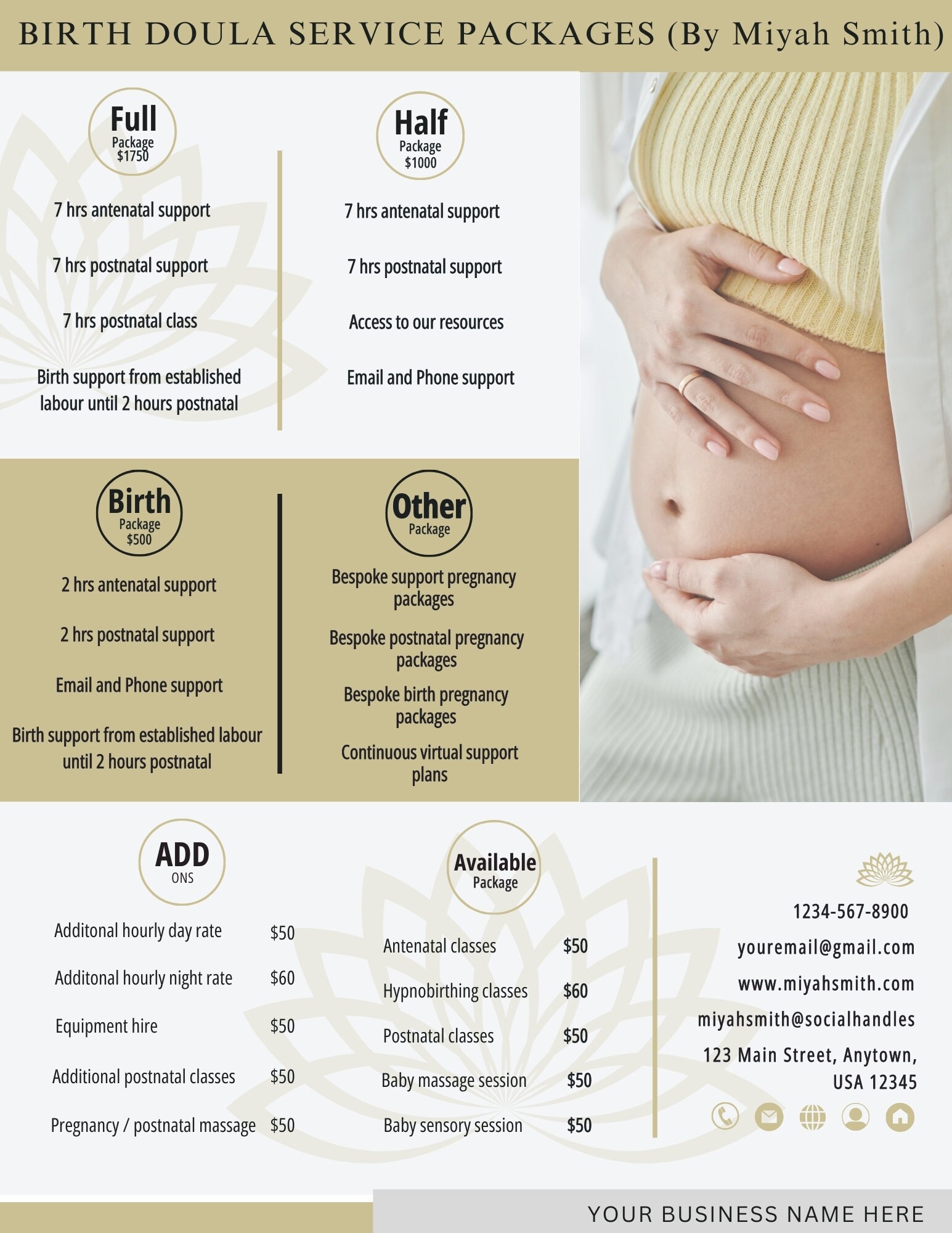 Editable Price List, Pricelist Template, Pricing Guide, Digital Price ...