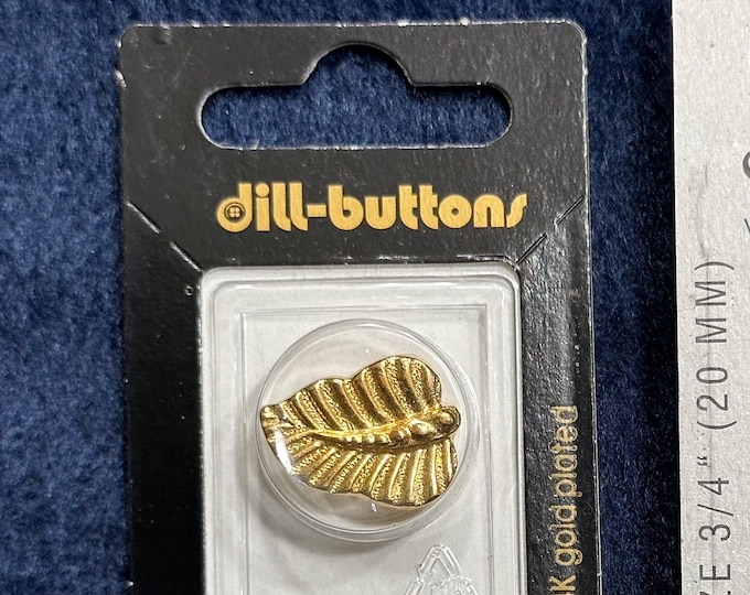 Leaf 24kt Gold Dill Buttons - Etsy