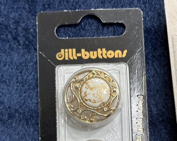 Round Weave 24kt Gold Dill Buttons - Etsy
