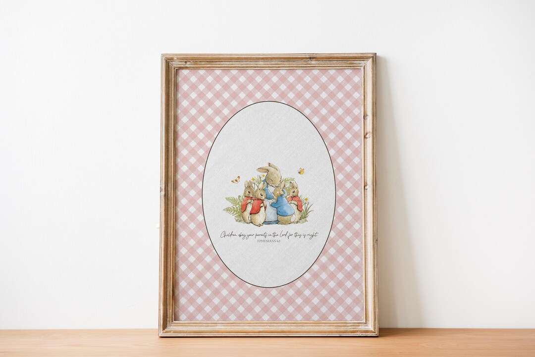 Children Obey Your Parents | Vintage Christian Wall Art ...