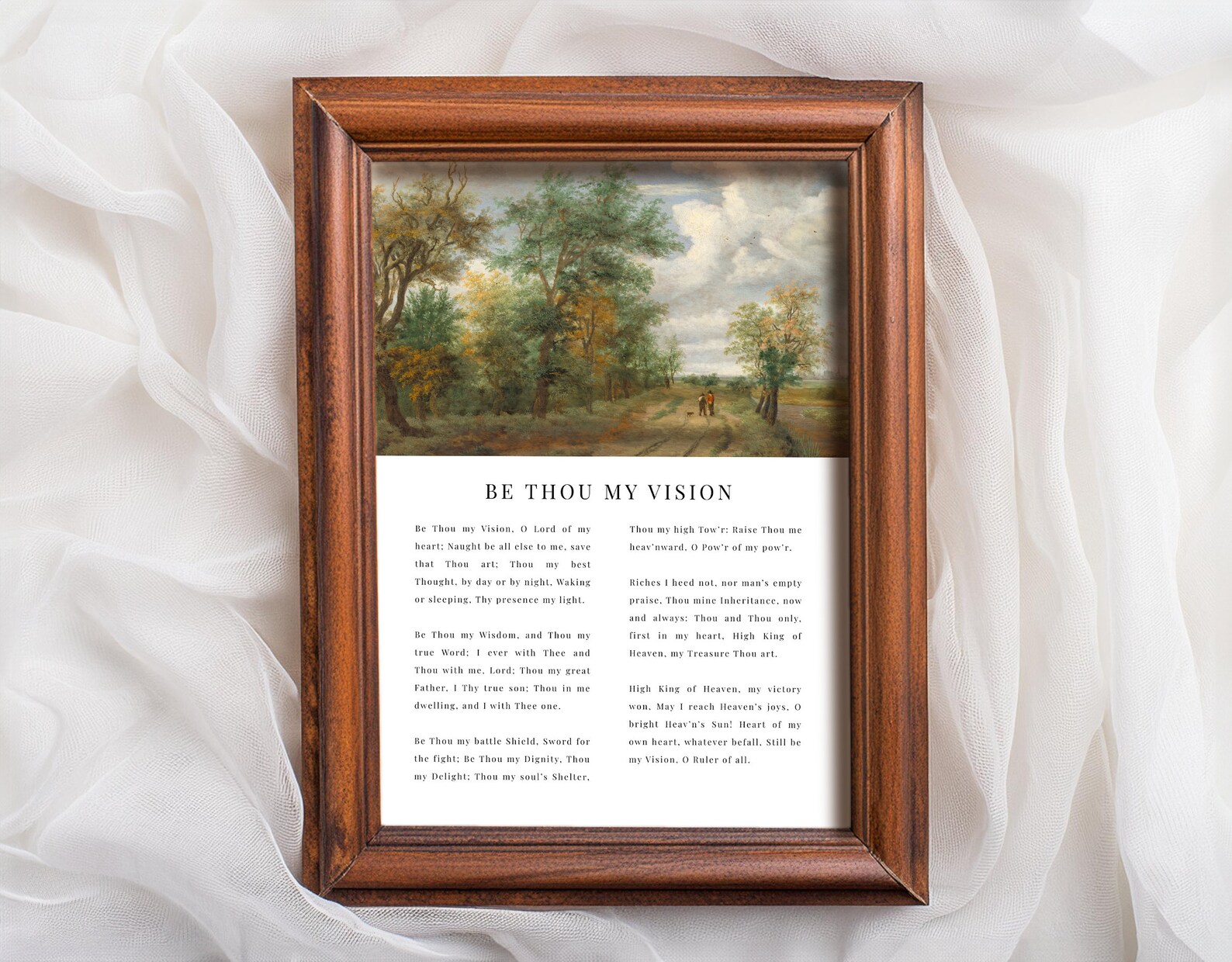 Be Thou My Vision Hymn | Christian Vintage Wall Art, Vintage Landscape ...