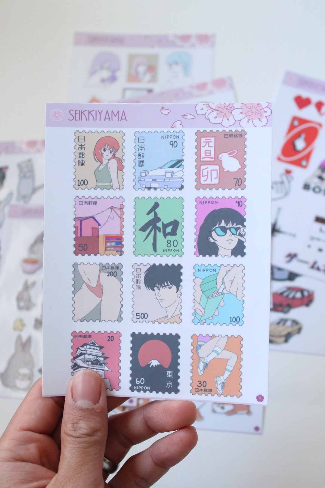 Japanese Custom Stamps, Cute Stickers, Anime Stickers, Custom Stickers ...