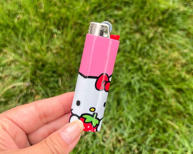 Hello Kitty Lighter Pink and Red Sanrio Lighter - Etsy