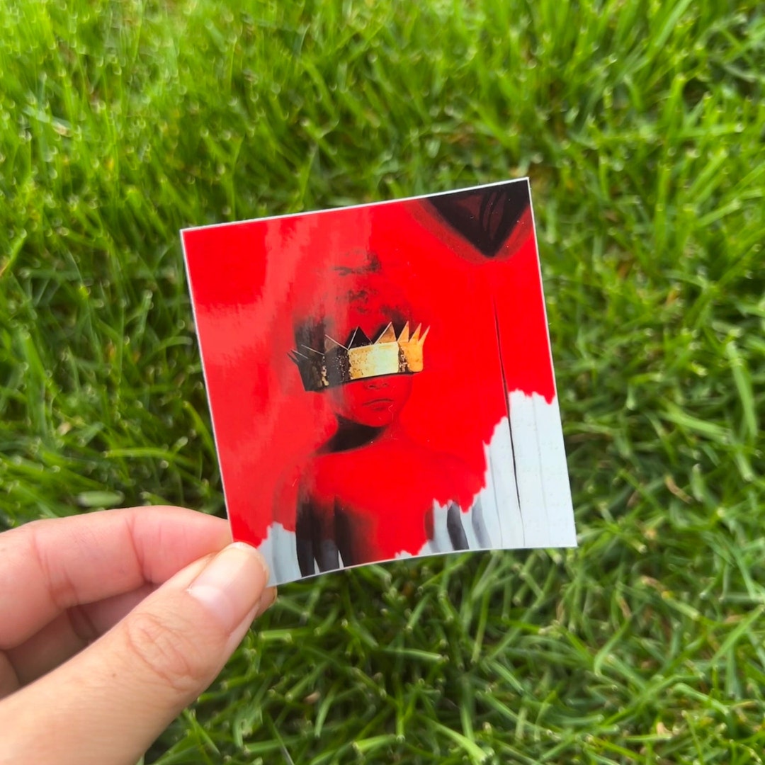 Rihanna ANTI Sticker, Album Cover Holographic Vinyl Decal Sticker - Etsy