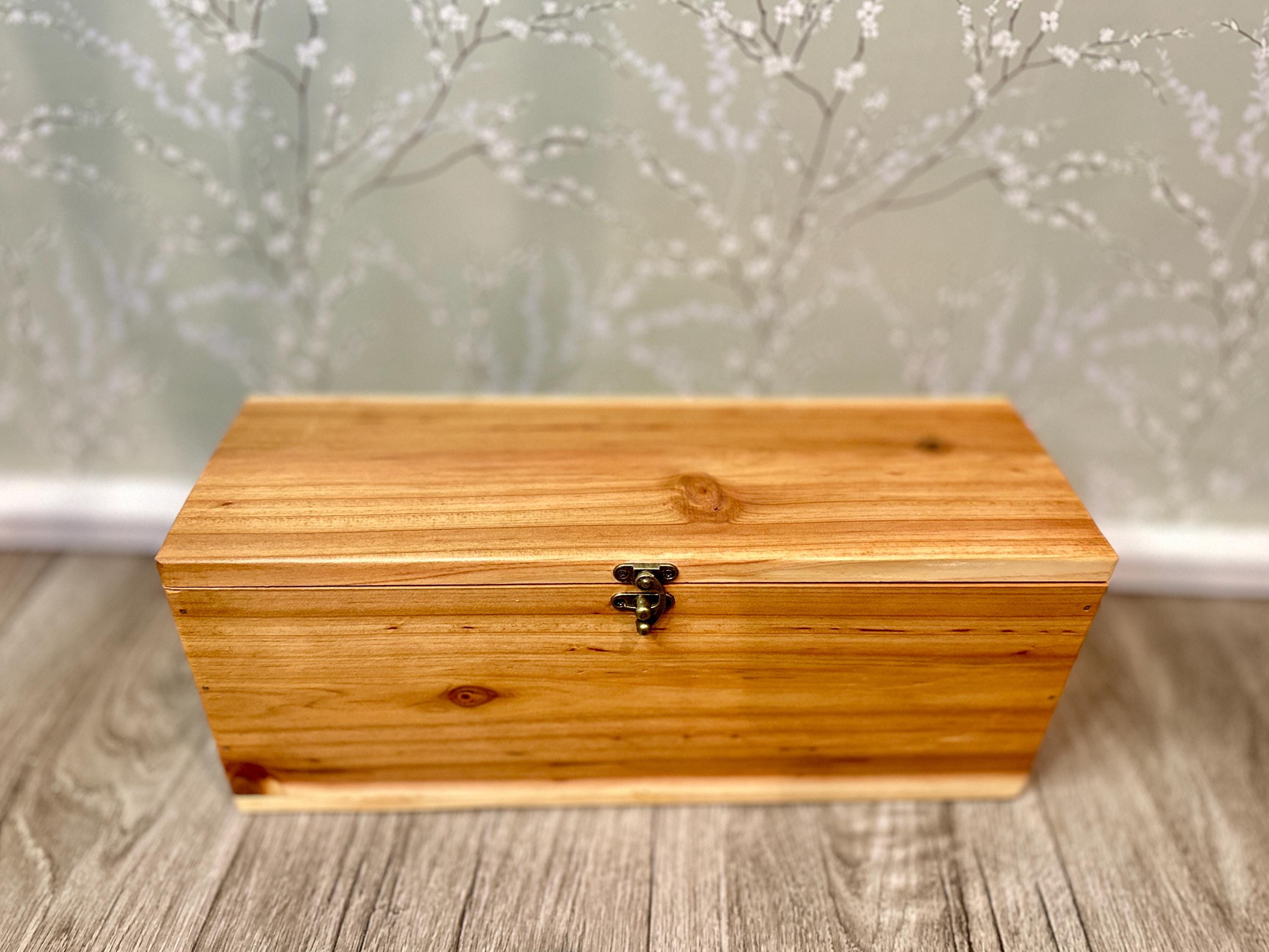 Handcrafted Cedar Keepsake Box - Etsy