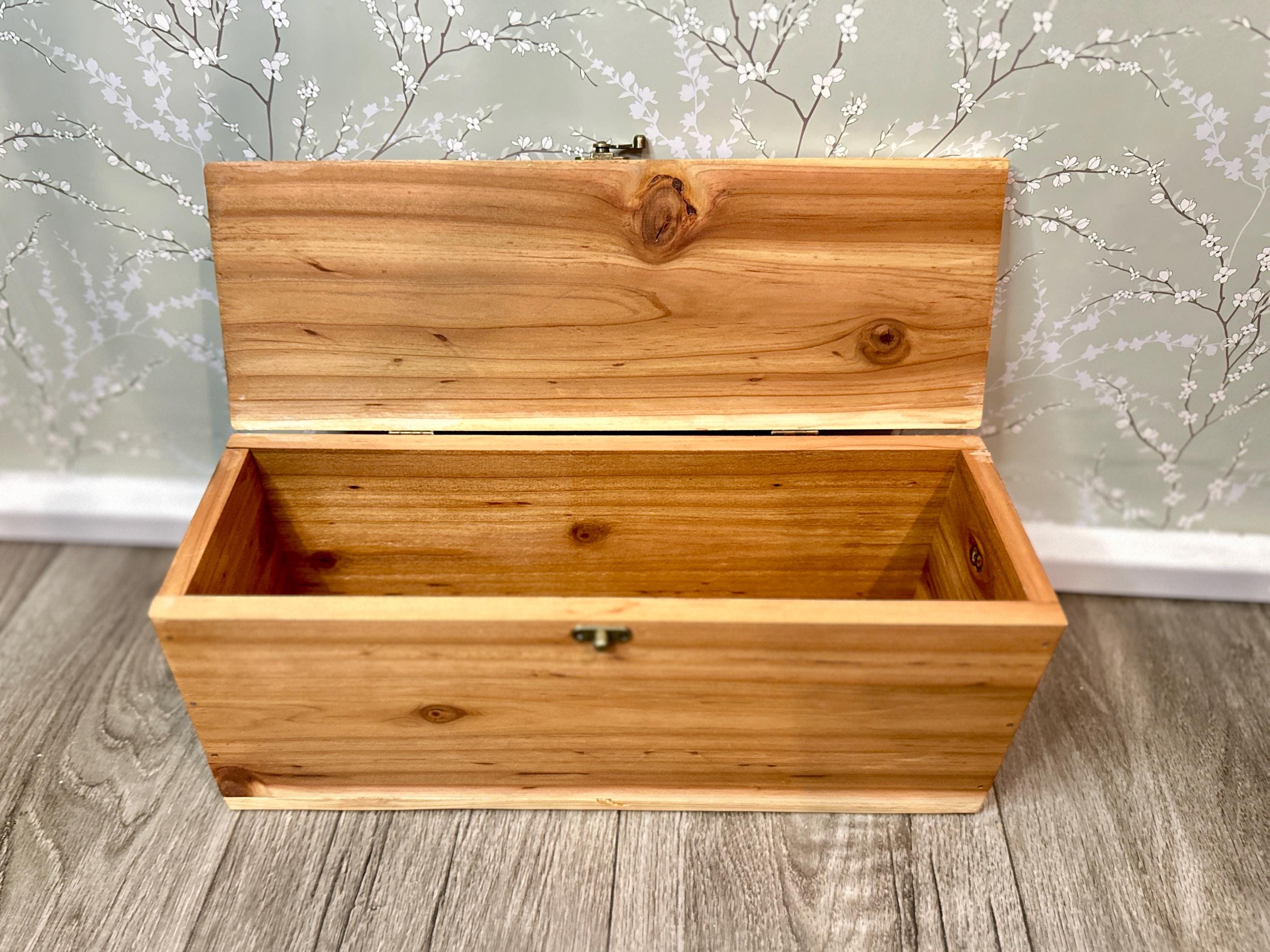 Handcrafted Cedar Keepsake Box - Etsy
