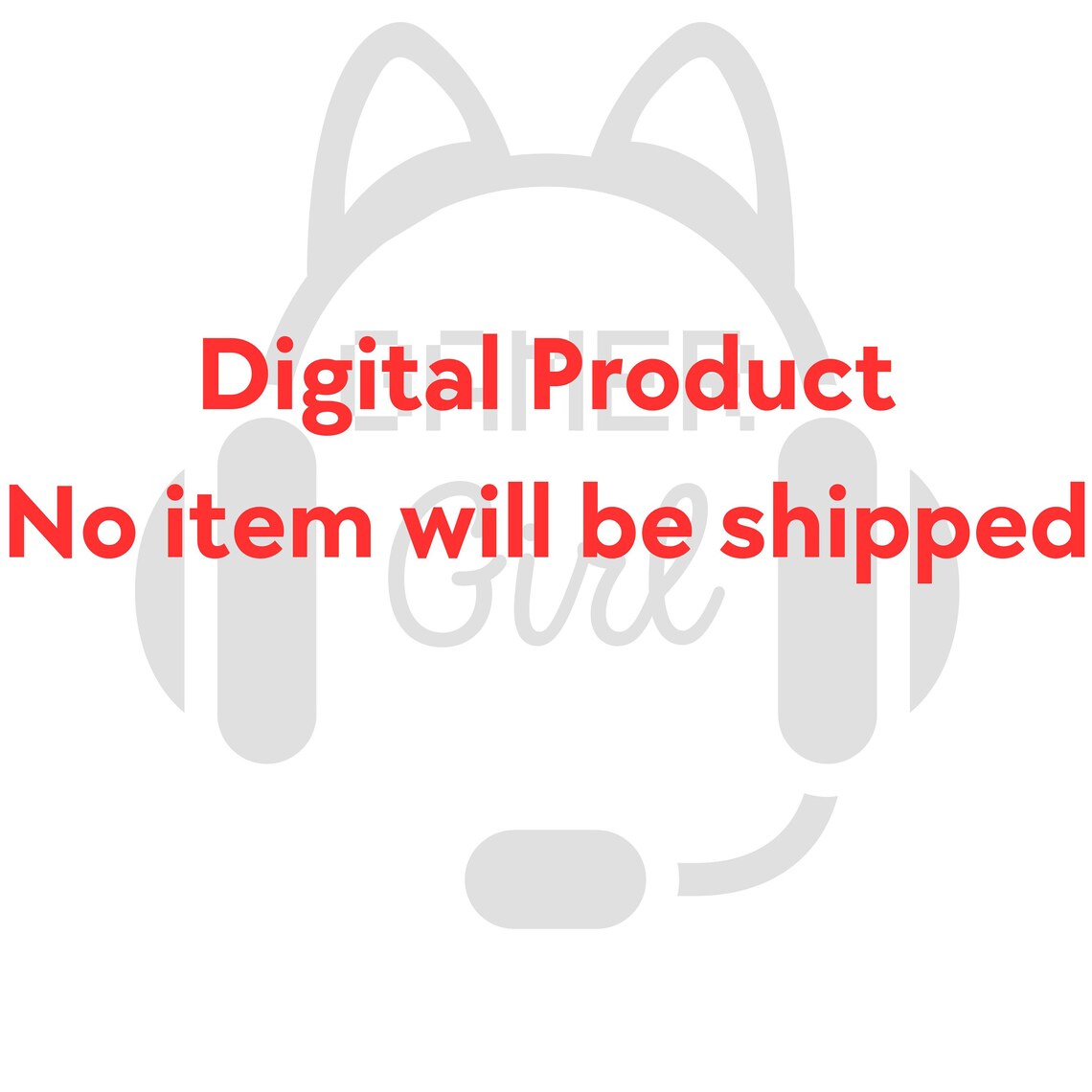 Gamer Girl, Cat Ears Headset, SVG, PNG, JPG, Cricut - Etsy