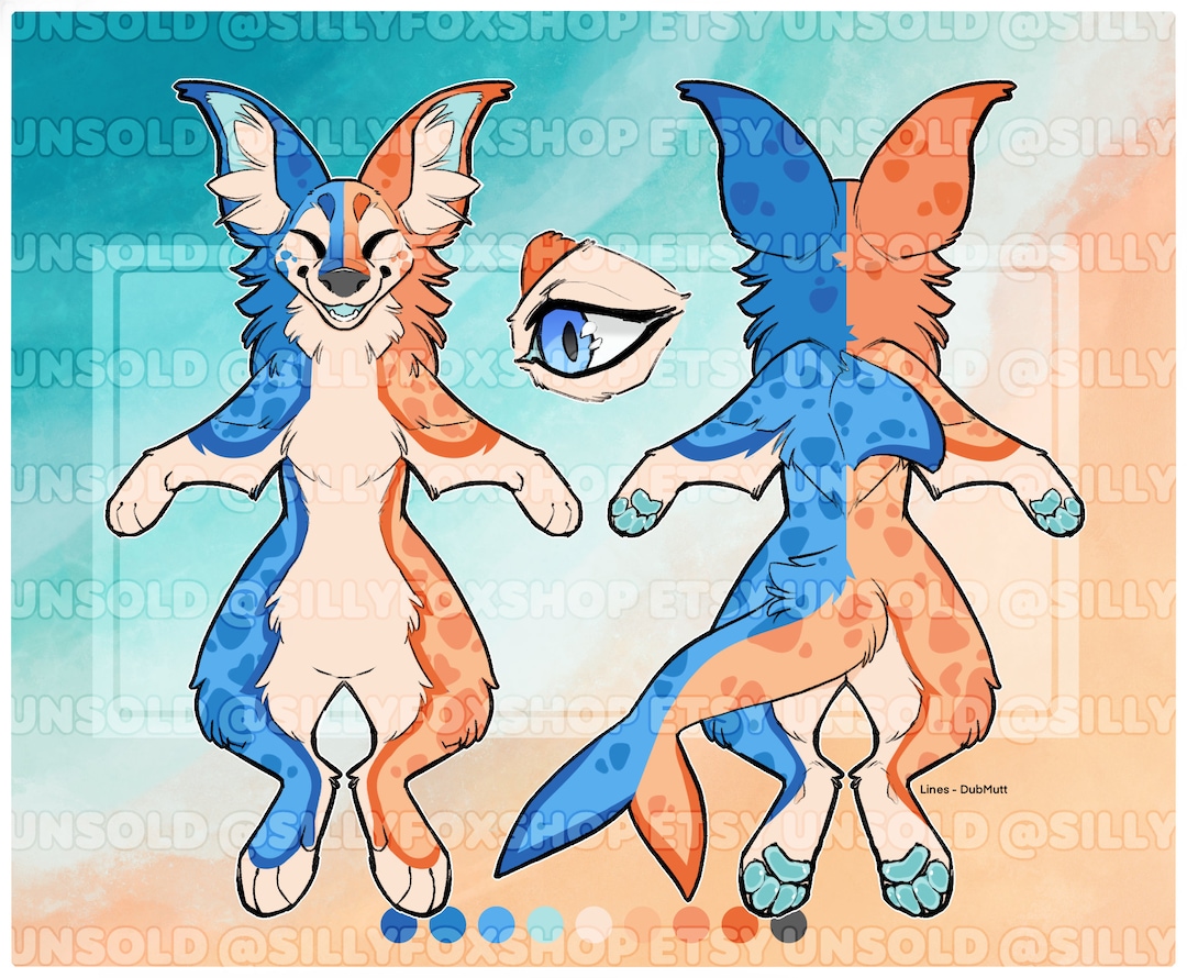 CUTE MANOKIT Fursona-soft Hq Cute Manokit Half & Half Furry Adopt Full Reference Sheet - Etsy