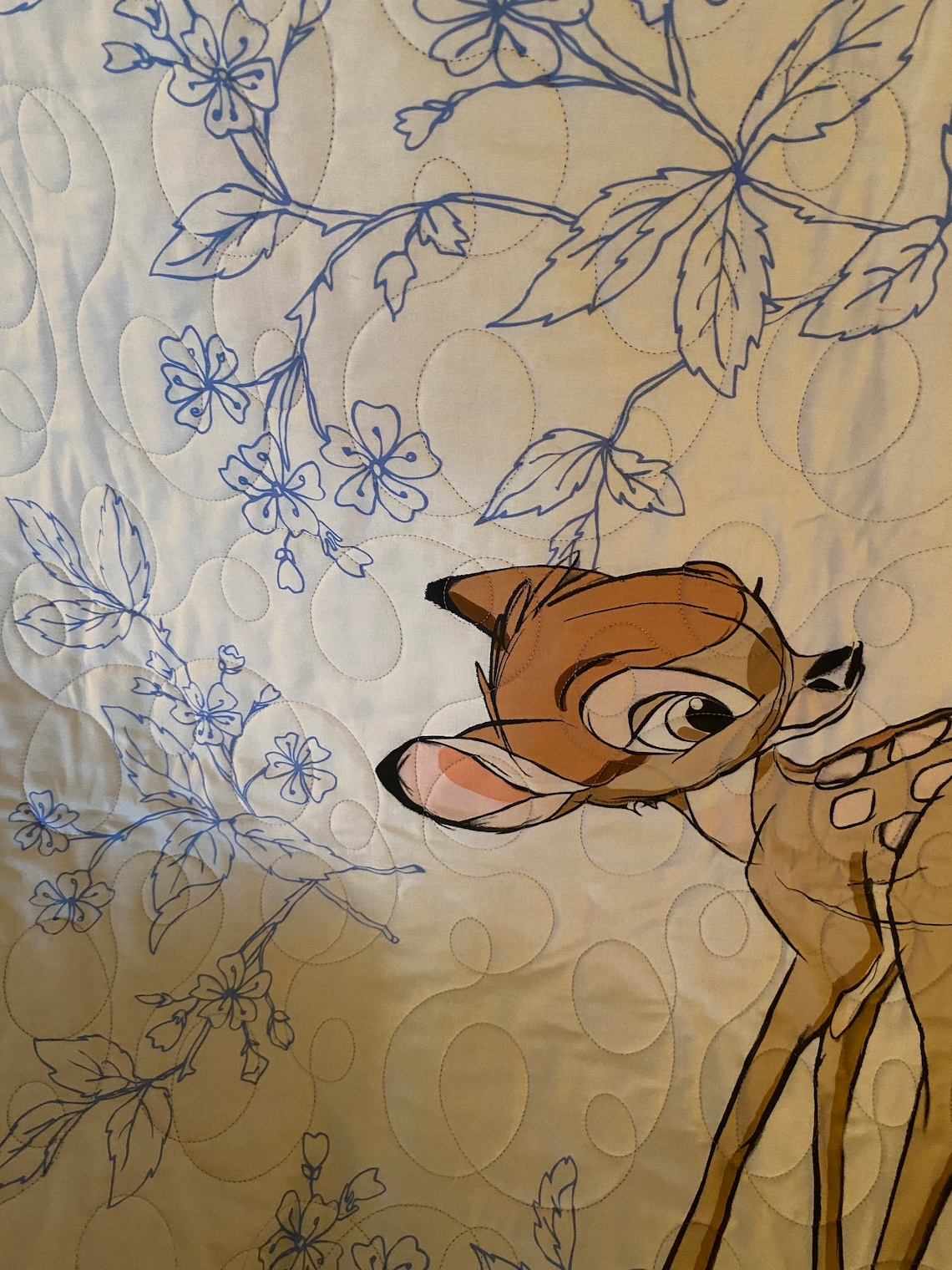 Bambi Baby Quilt , Baby Blanket, Shower Gift, Handmade Baby Quilt ...