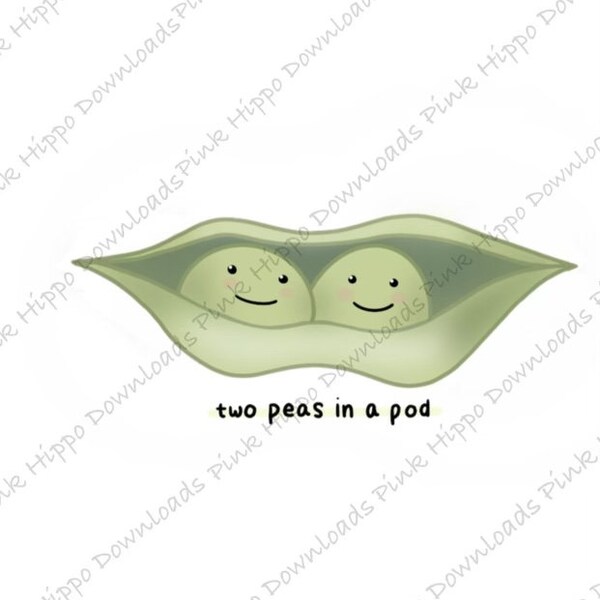 Two Peas in a Pod Svg - Etsy