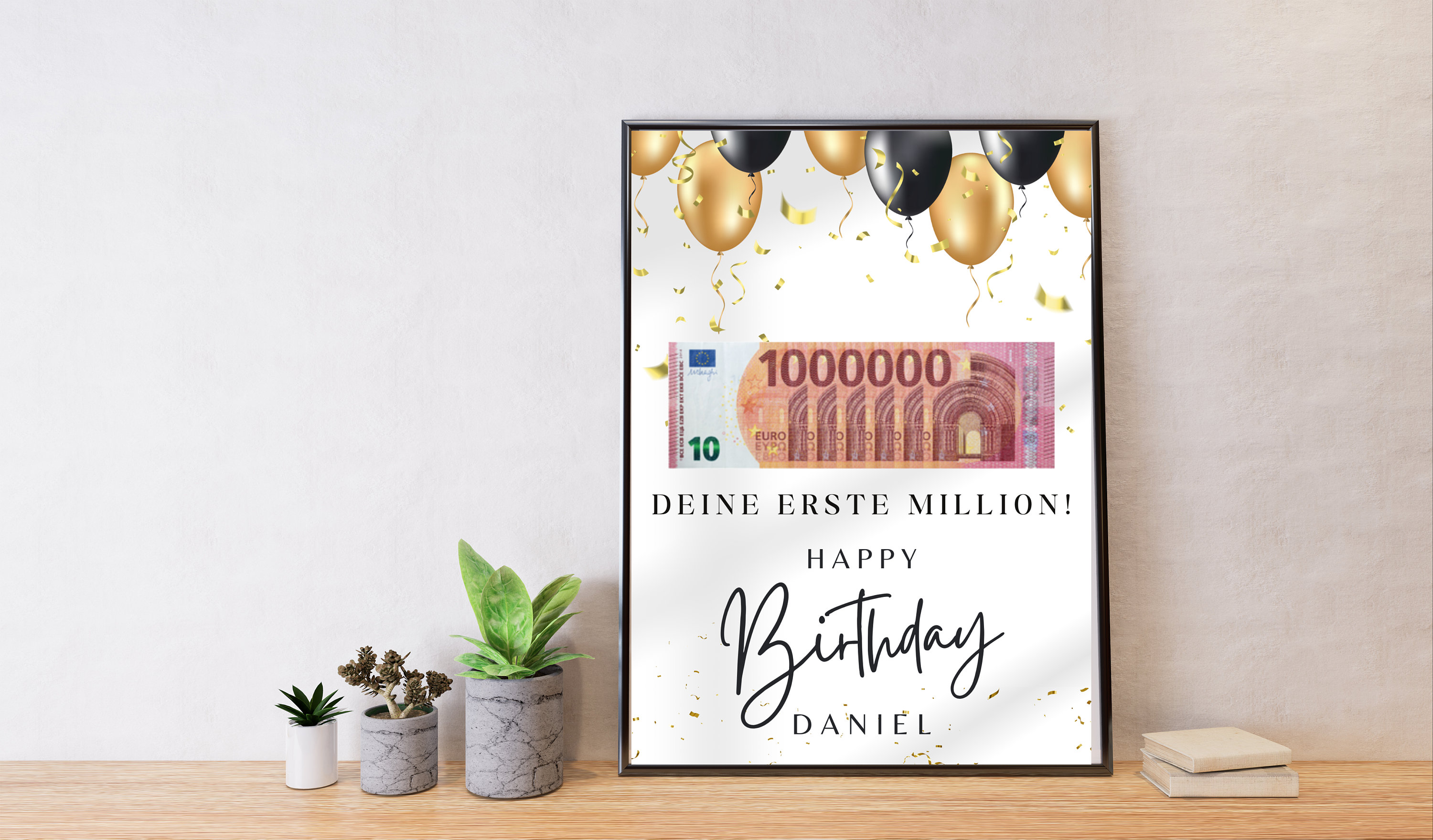 Personalized Birthday Money Gift First Million Birthday Card Money ...