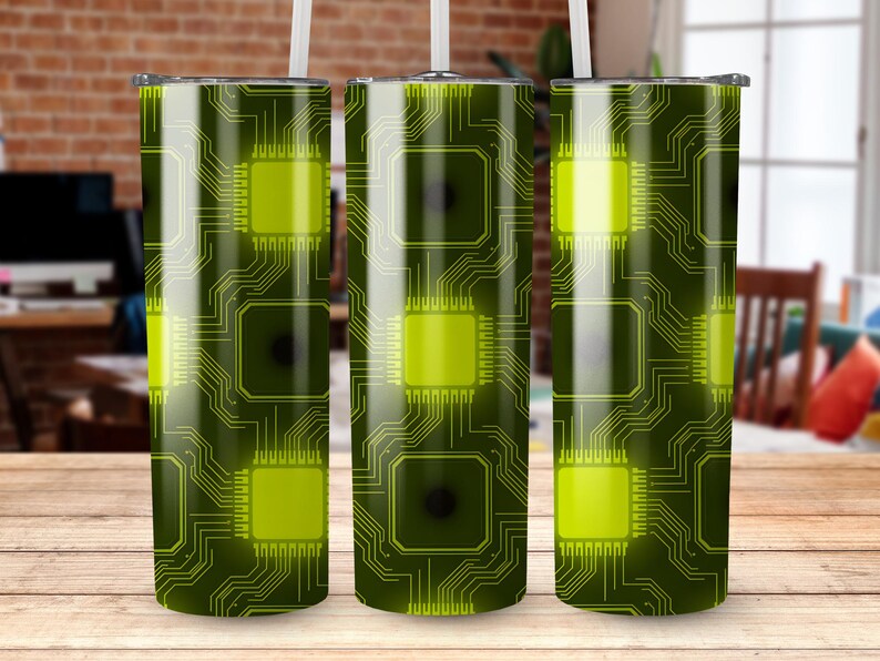 Circuit Board Tumbler Wrap, Tech Sublimation Design (digital Download ...