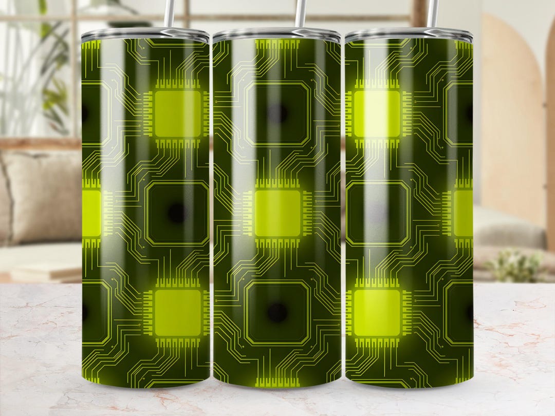 Circuit Board Tumbler Wrap, Tech Sublimation Design (digital Download ...