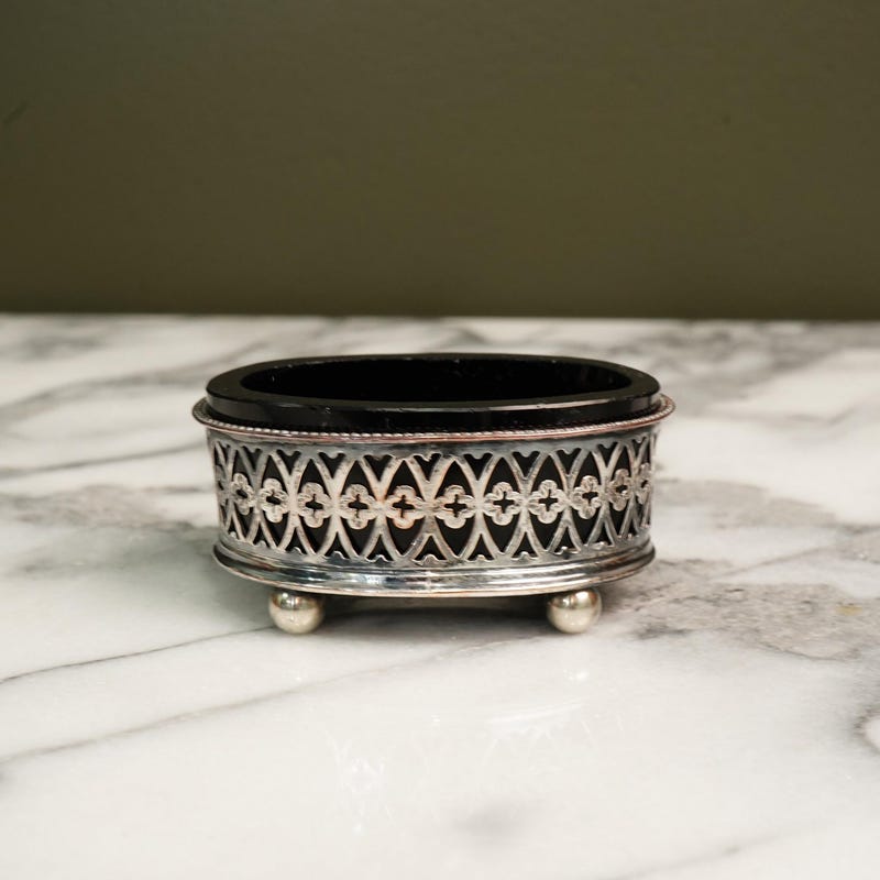 Antique Salt Dish Silver - Etsy