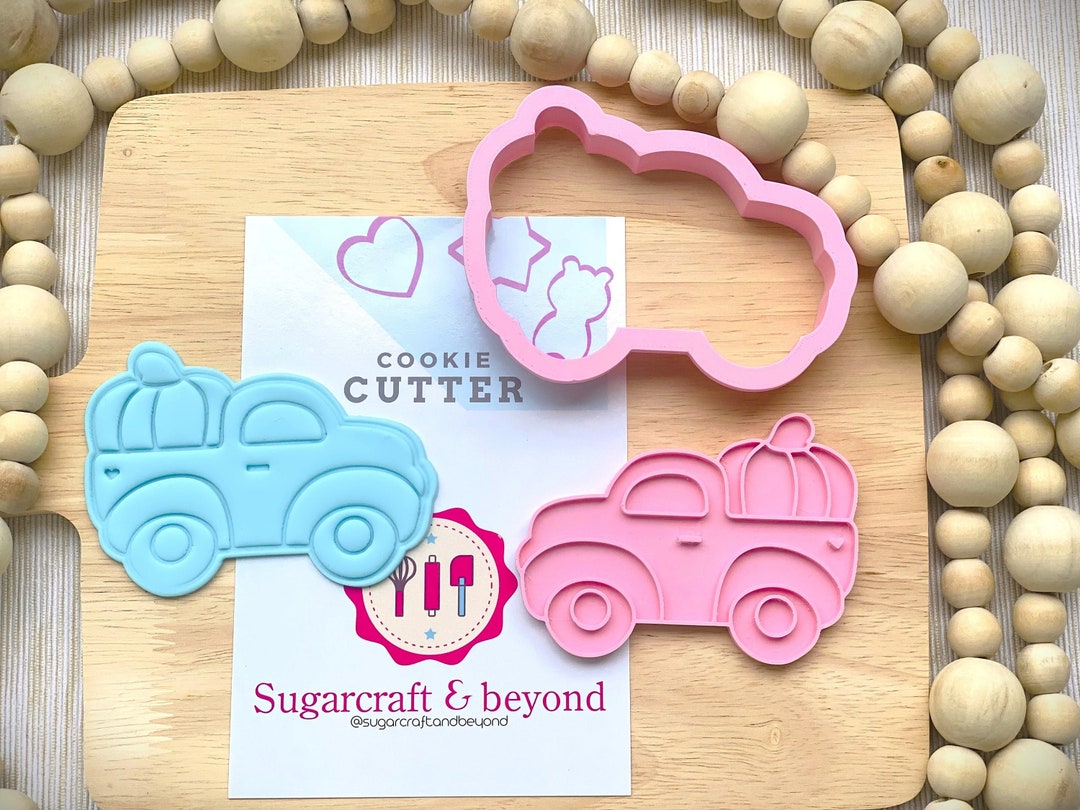 Cookie Cutter and Stamper in the Shape of a Truck With Pumpkin to ...