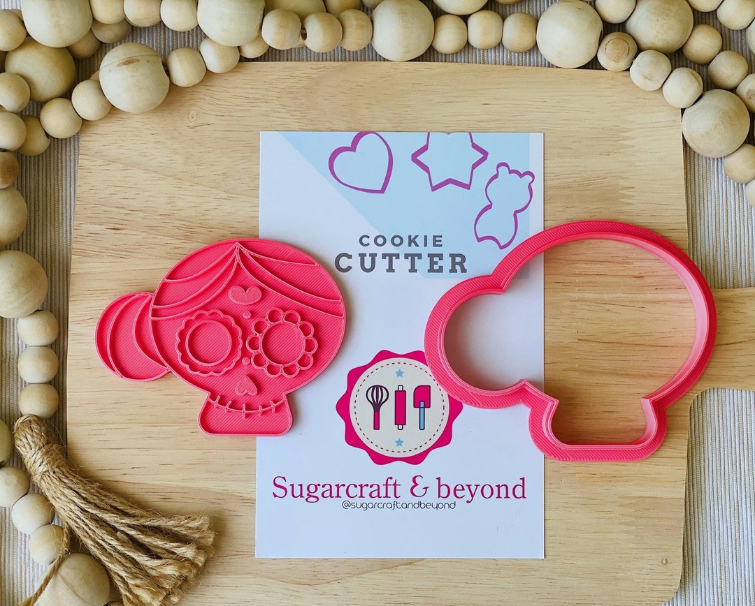 Catrina-shaped Cookie Cutter and Stamp Set. Day of the Dead Celebration ...