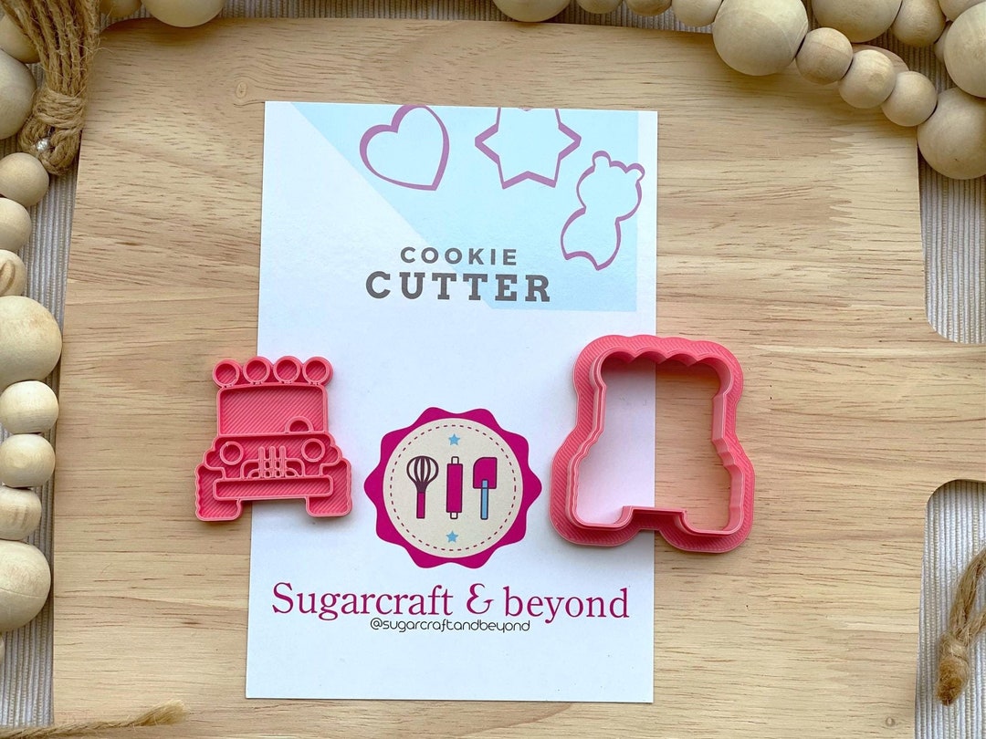 Safari Jeep Cookie Cutter and Stamp Set.2 PCS. Safari Party, Decorated ...