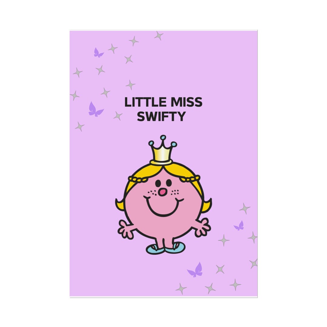 Little Miss Swifty Poster Fun & Playful Wall Art for Taylor Swift Fans ...