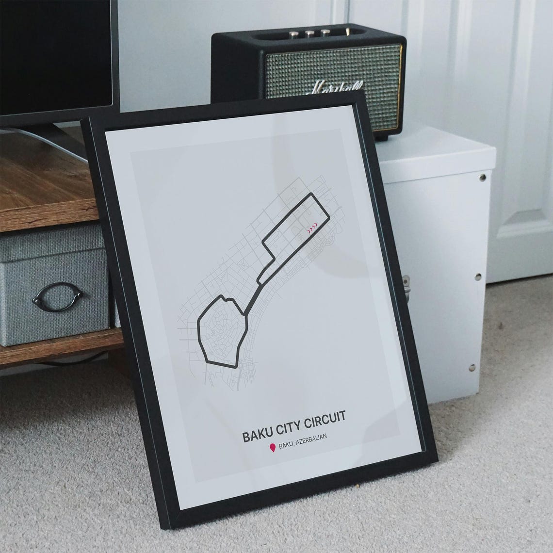 Formula 1 Baku City Circuit Printable Wall Art | F1 Poster | Digital ...