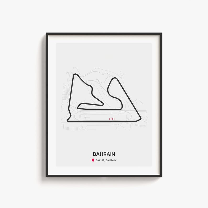 Formula 1 Bahrain International Circuit Printable Wall Art | F1 Poster ...