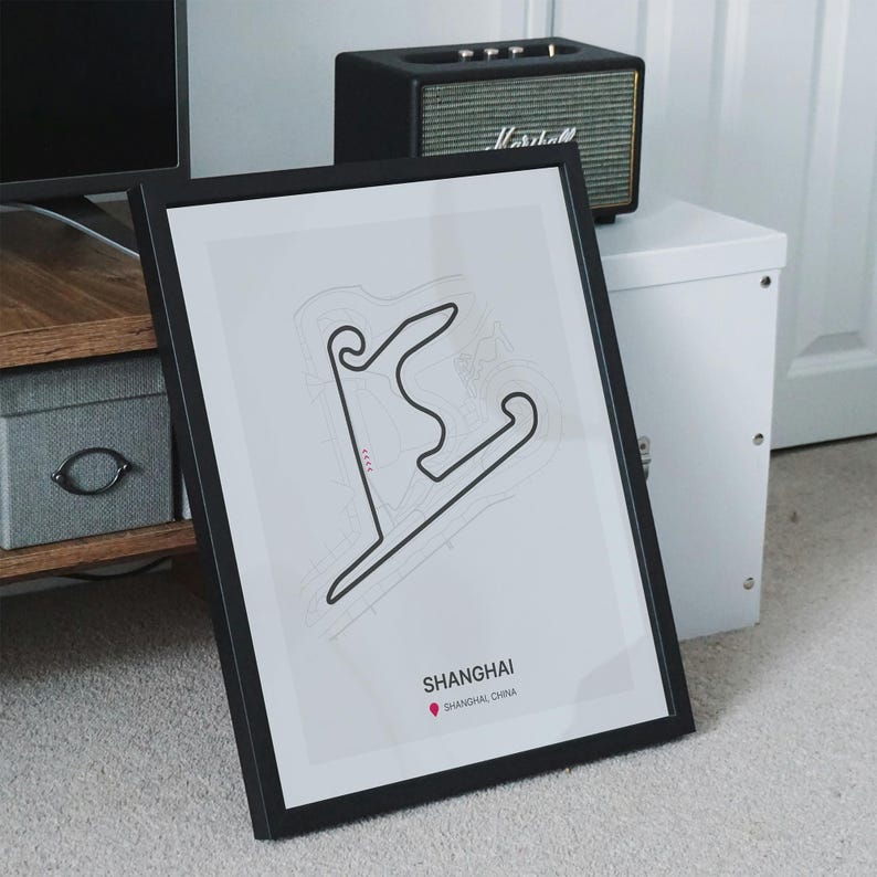 Formula 1 Shanghai International Circuit Printable Wall Art | F1 Poster ...