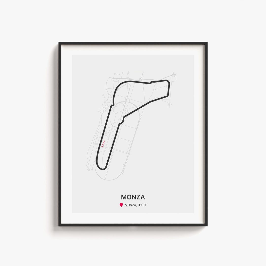 Formula 1 Autodromo Nazionale Monza Printable Wall Art | F1 Poster ...