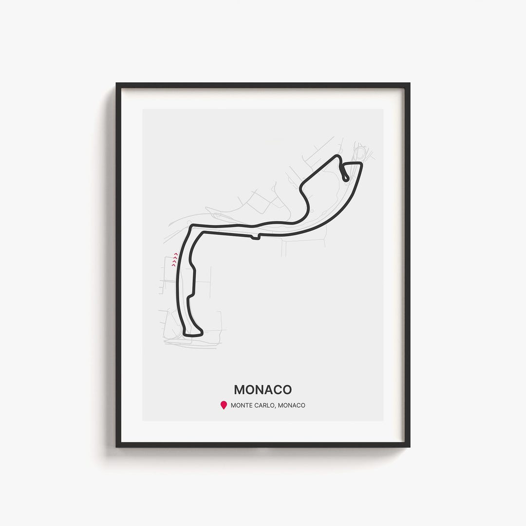 Formula 1 Circuit De Monaco Printable Wall Art | F1 Poster | Digital ...