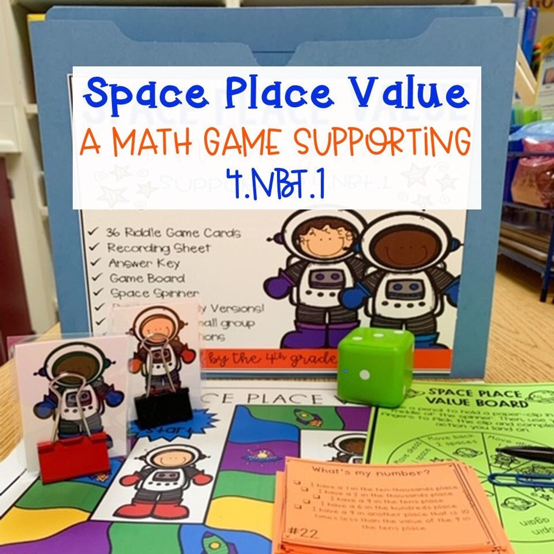 4.NBT.1 Place Value Task Cards and Game INSTANT DOWNLOAD - Etsy
