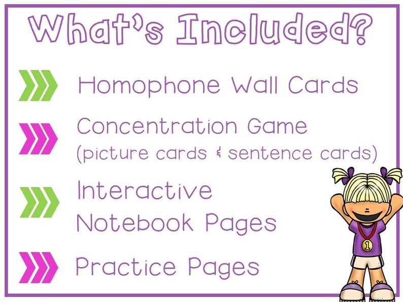 Homophone Practice Pack - Etsy